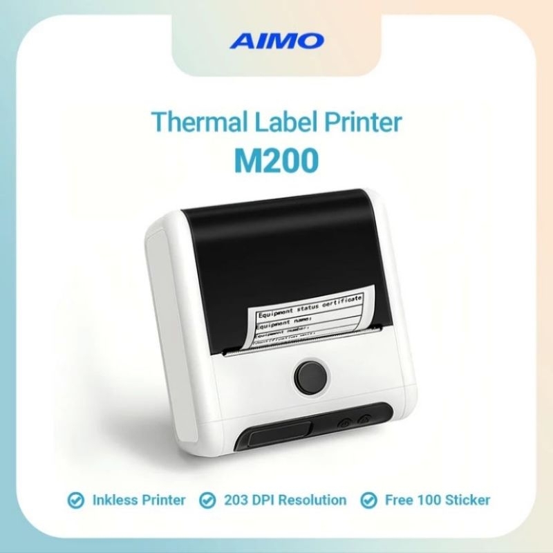 Jual Calla Lilly | AIMO M200 Label Thermal Printer QR Code Barcode ...