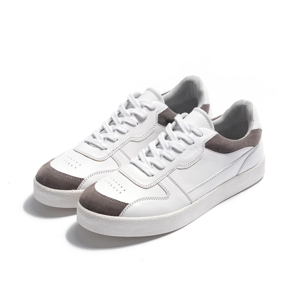 Jual Walko - Sepatu Sneakers Casual White Pria Wanita Unisex Moon Gray ...