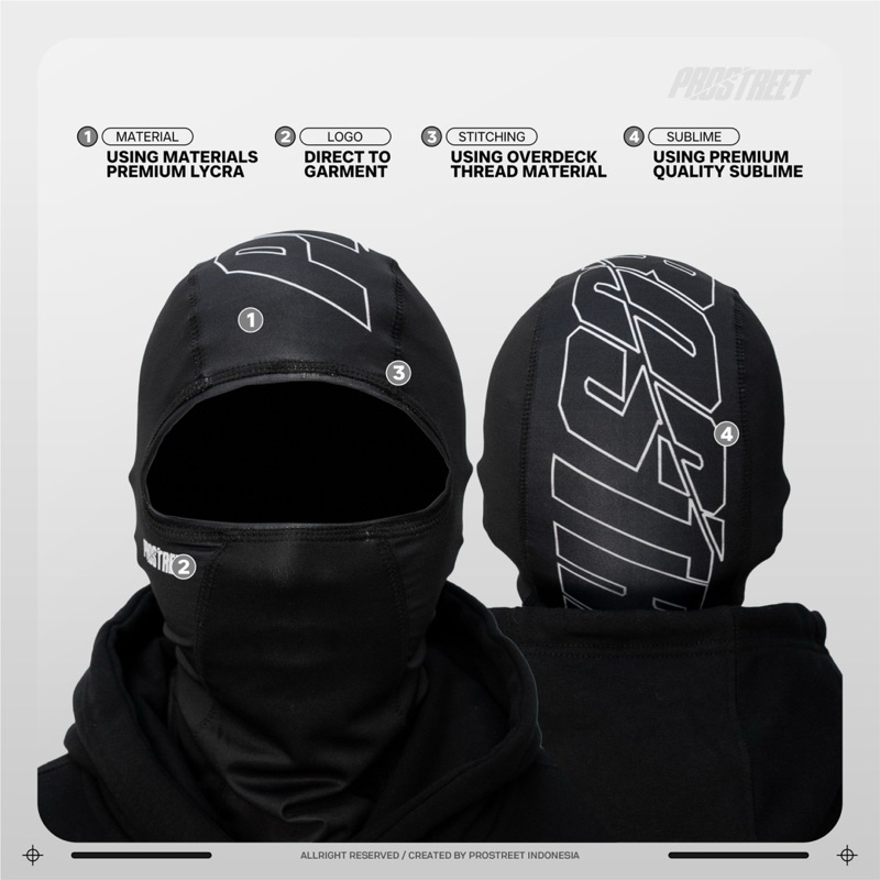 Jual BALACLAVA PROSTREET BIG LOGO ORIGINAL | Shopee Indonesia
