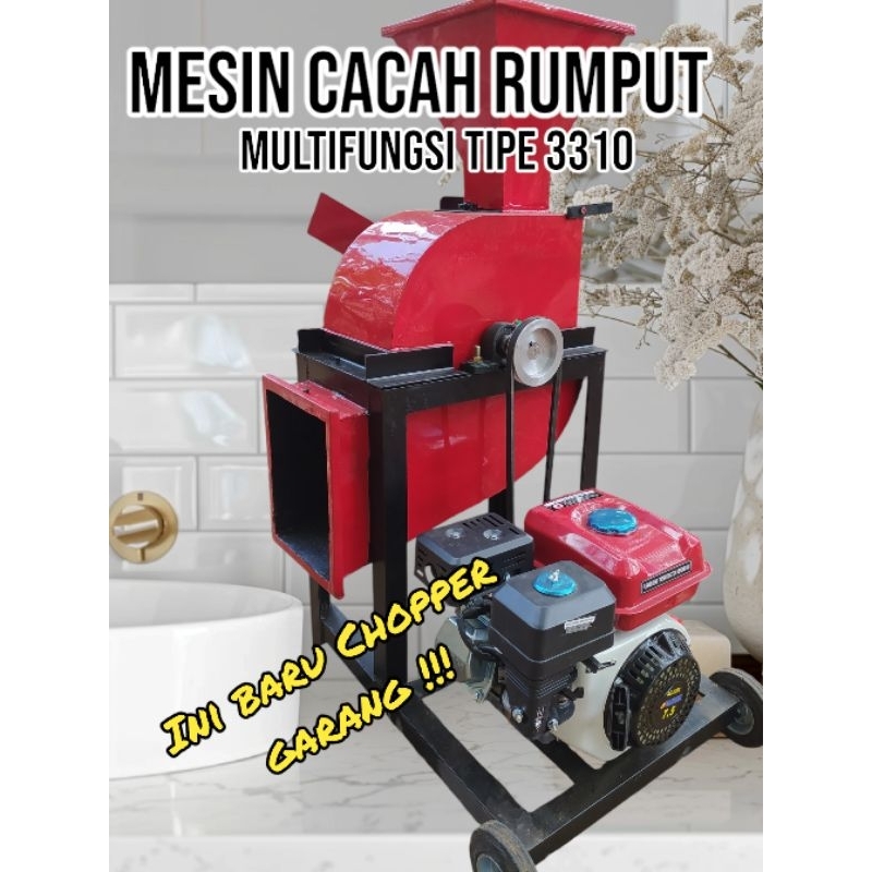 Jual Mesin cacah rumput 4 mata pisau dengan piringan besar bisa COD ...