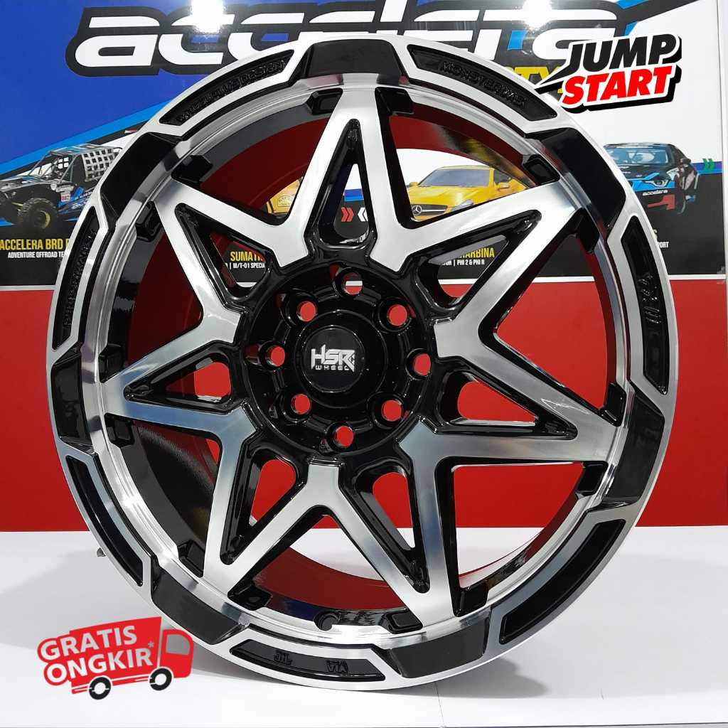 Jual Velg raize rocky ring 16 hsr wheel tragah pcd baut 4x100-114,3 lebar 7 offset 42 black ...