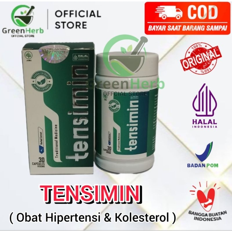 Jual Tensimin 100% Asli Original Herbal Obat Hipertensi Darah Tinggi ...