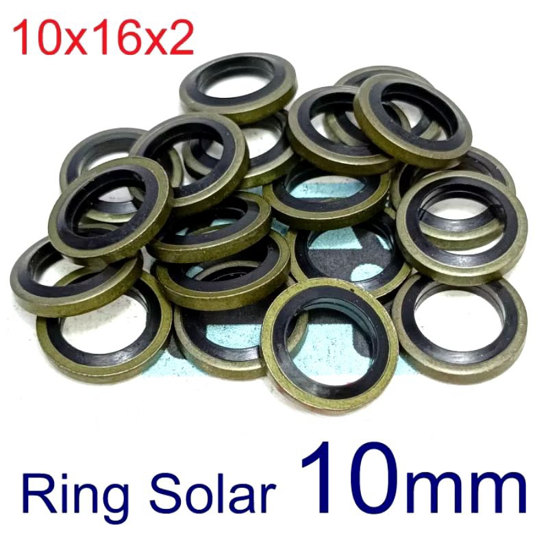 Jual RING SOLAR M10 / RING NEPEL SOLAR M10 RING BAUT NEPEL SELANG REM RING SOLAR GASKET KARET ...