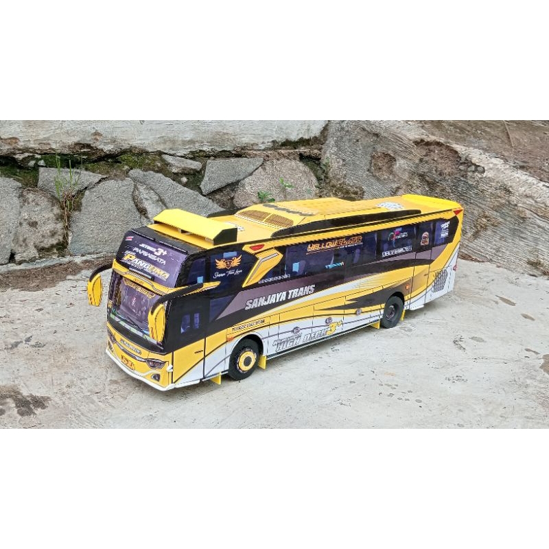 Jual PAPERCRAFT BUS SANJAYA TRANS "PANGLIMA" SKALA 1.20 | Shopee Indonesia