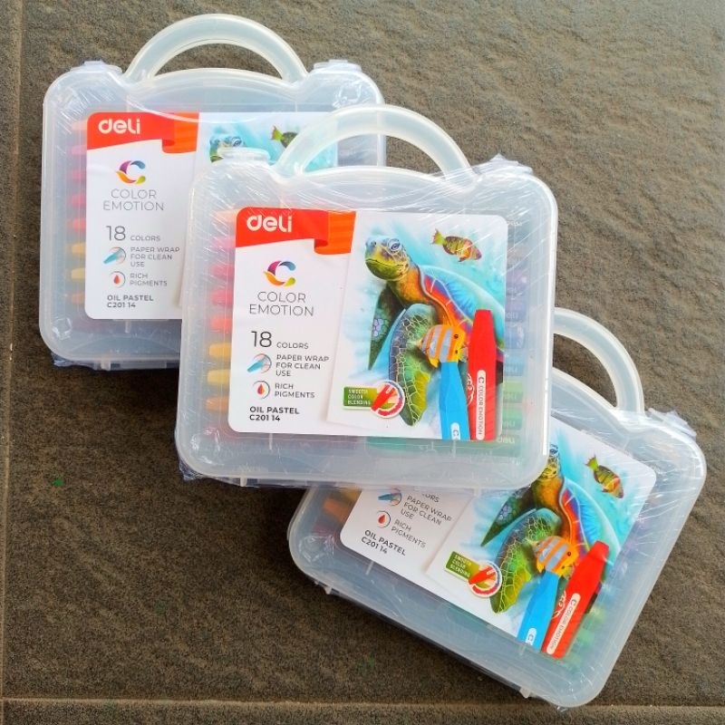 Jual Crayon Oil Pastel Deli EC-20114 18 Warna ( Set ) [ Original ...