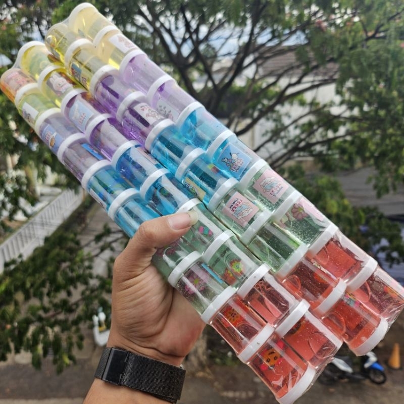 Jual 20 pc slime jelly clear murah 20cc / slem original / mainan anak ...