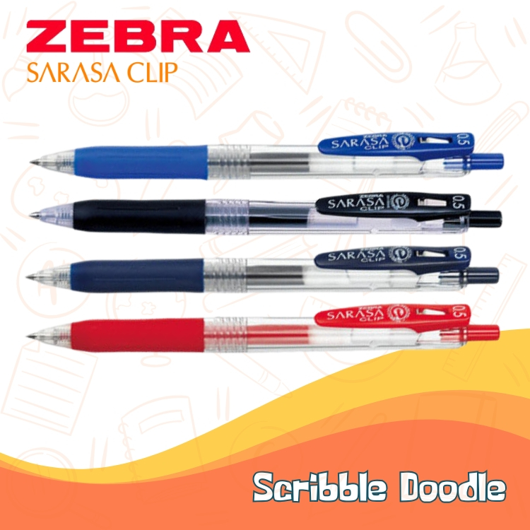 Jual Pulpen ZEBRA Sarasa Clip 0.5/0.7/1.0mm Gel Ballpoint Pen/ Pulpen ...