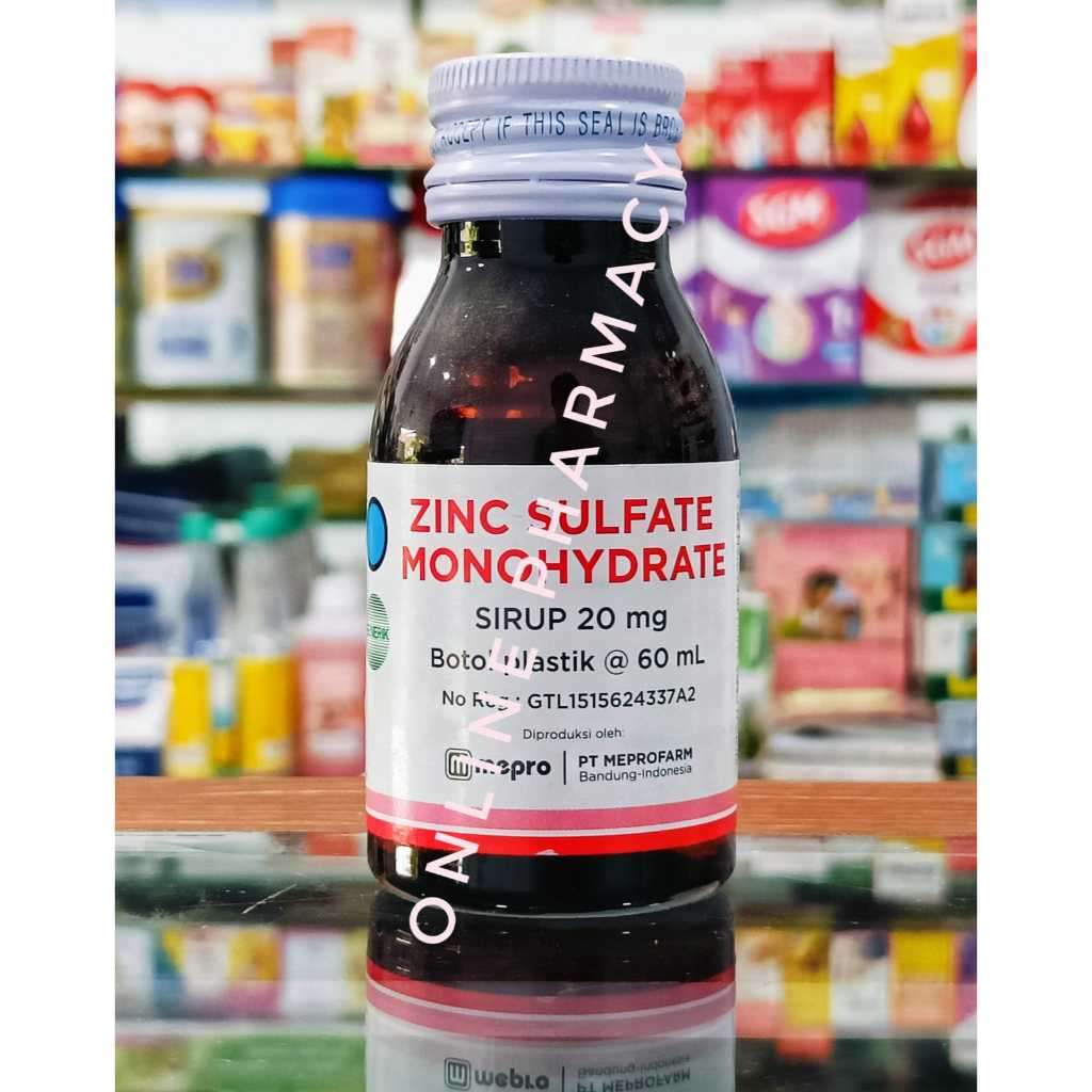 Jual Zinc syrup 60 ML PT Mepro | Shopee Indonesia