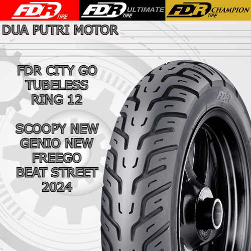 Jual Ban Scoopy Ring 12 FDR Citygo 100/90-12 // 110/90-12 Tubeless Ban ...