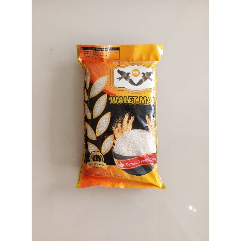 Jual Beras Premium Pulen Walet Mas 1kg | Shopee Indonesia