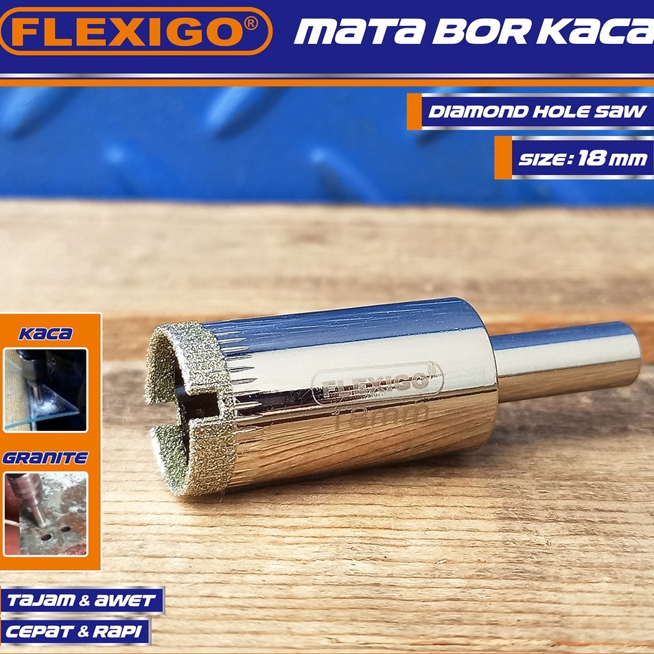 Jual Penawaran Terpopuler Mata Bor Diamond untuk Kaca Granite 18 mm harap baca deskripsi ...
