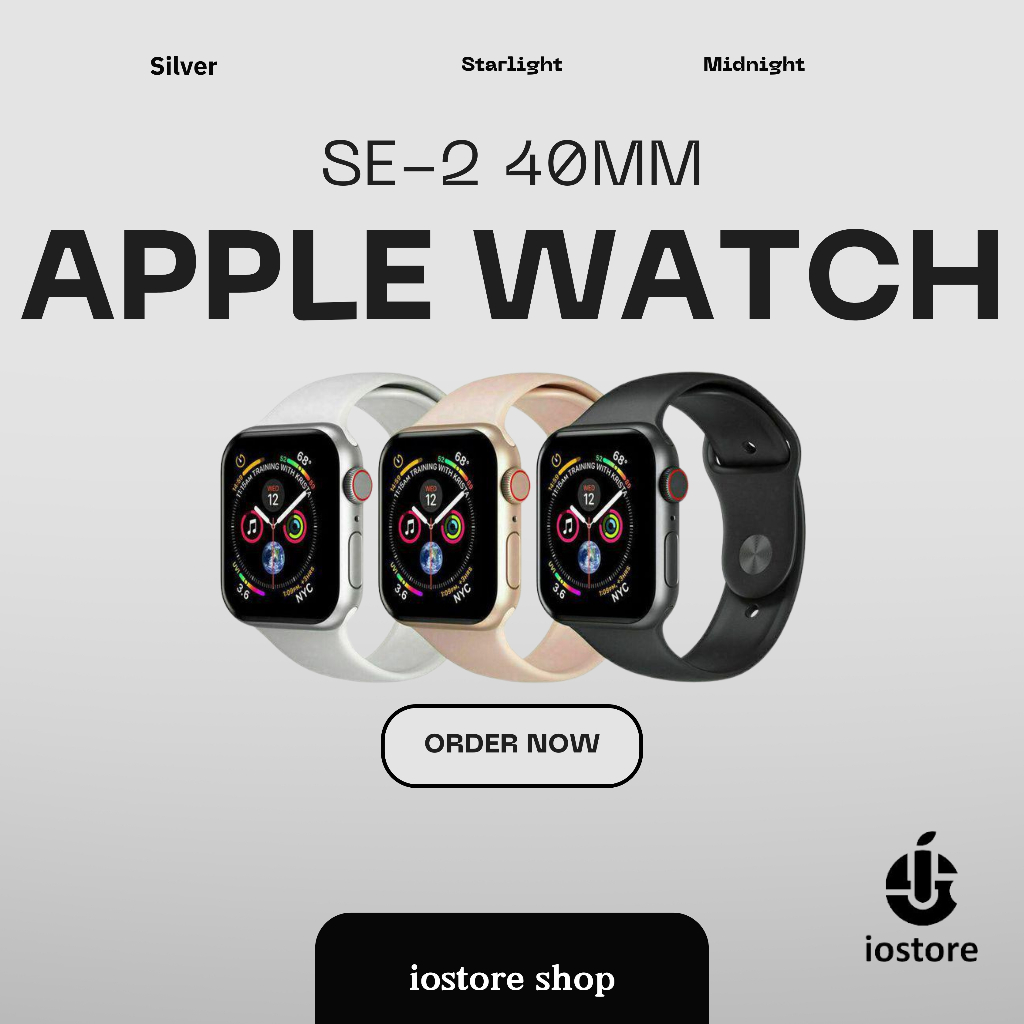 Jual Apple Watch AW SE 2nd 40MM Garansi Resmi | Shopee Indonesia