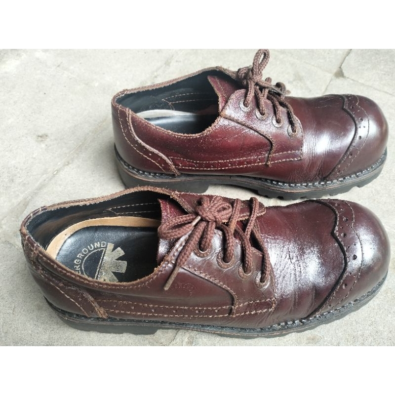Jual sepatu klasik kulit underground 41 second | Shopee Indonesia