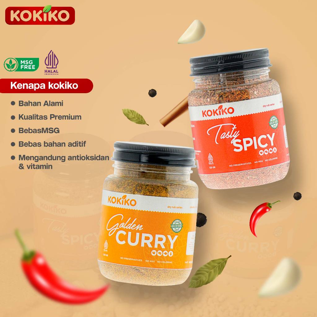 Jual KOKIKO PAKET BUNDLING (2 PCS) Bumbu Dry Rub | Golden Curry | Tasty ...