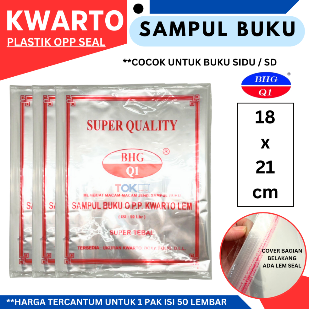 Jual Sampul buku coklat plastik ukuran KWARTO / KUARTO buku SIDU dan ...