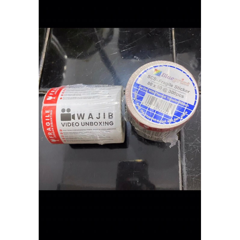 Jual Sticker Label Unboxing FRAGILE | Shopee Indonesia