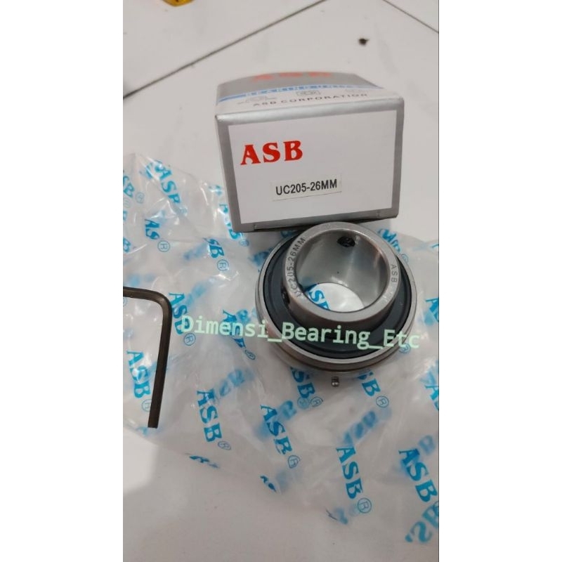 Jual UC 205-26MM ASB BEARING INSERT DIAMETER AS 26MM | Shopee Indonesia
