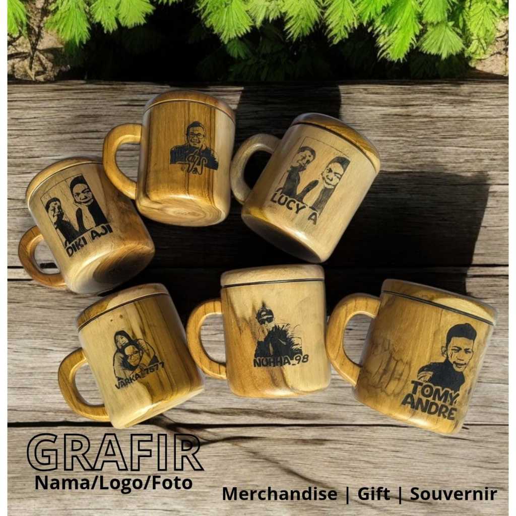 Jual Mug kayu jati stainless free grafir gelas kopi gelas teh finishing food grade | Shopee ...