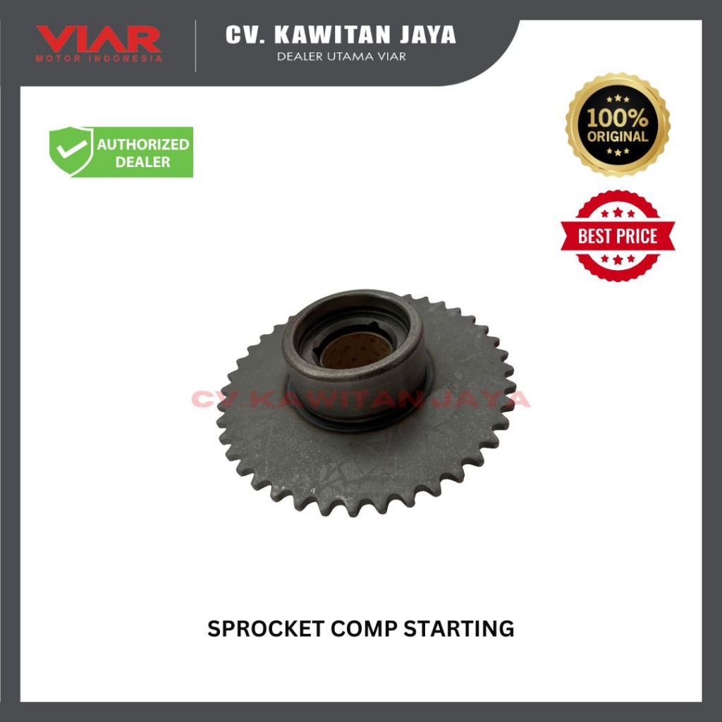 Jual SPROCKET COMP STARTING VIAR KARYA | GEAR ONE WAY | Shopee Indonesia