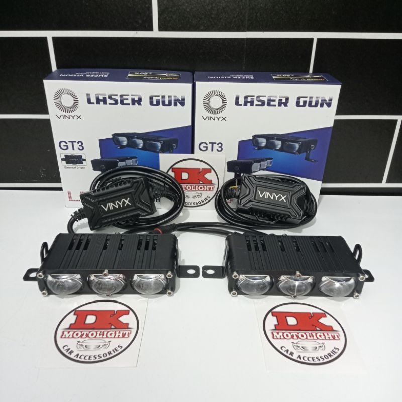 Jual Lampu Sorot Kabut Mini Laser Slim GT3 Vinyx 3 Mata Sinar Putih ...