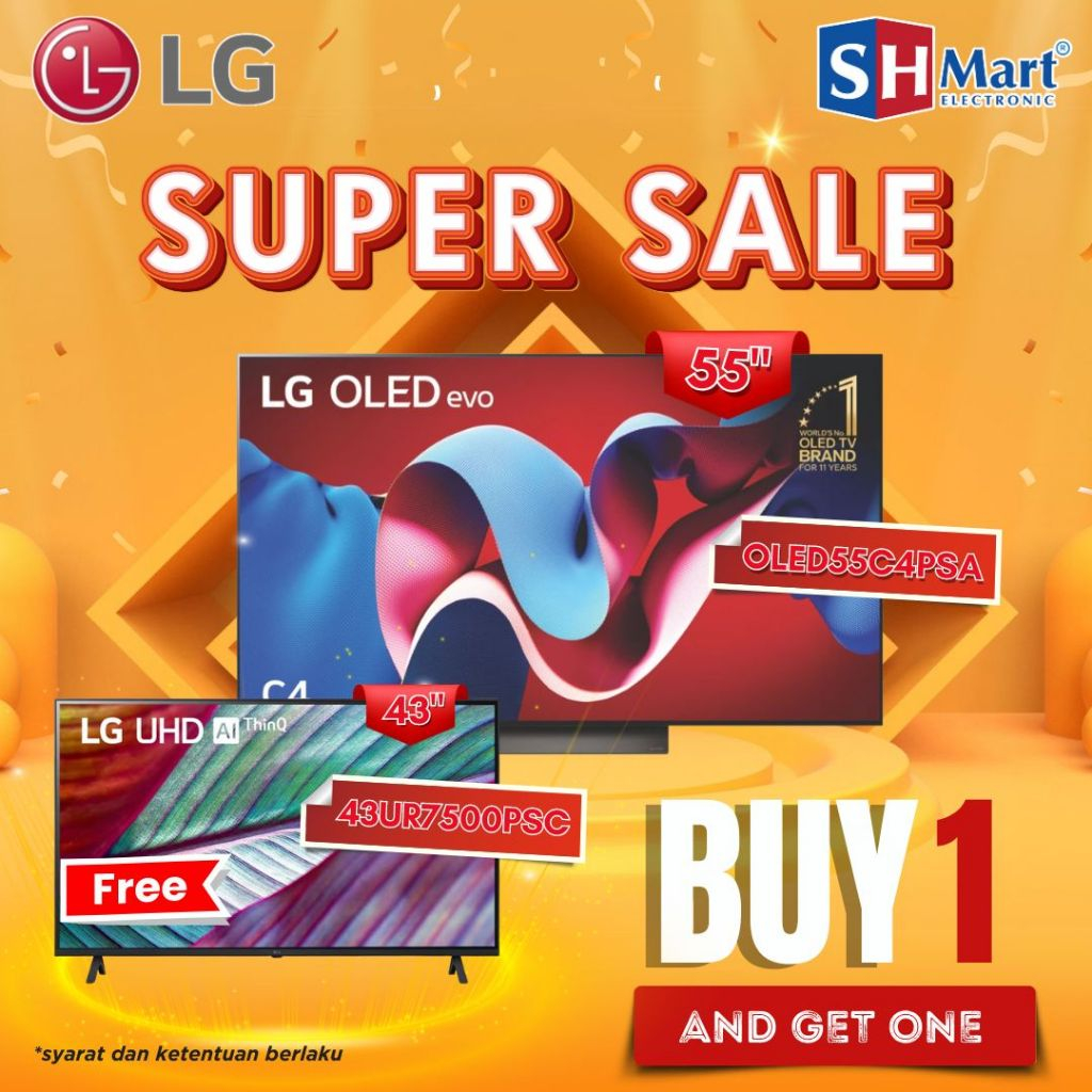 Jual OLED TV LG 55 INCH 55C4 SMART TV 4K PROCESSOR GEN7 55C4PSA GARANSI ...
