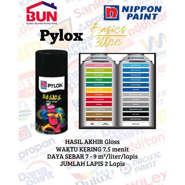 Jual Pylox Basics Nippon Paint 300cc / Cat Semprot / Pilok | Shopee Indonesia