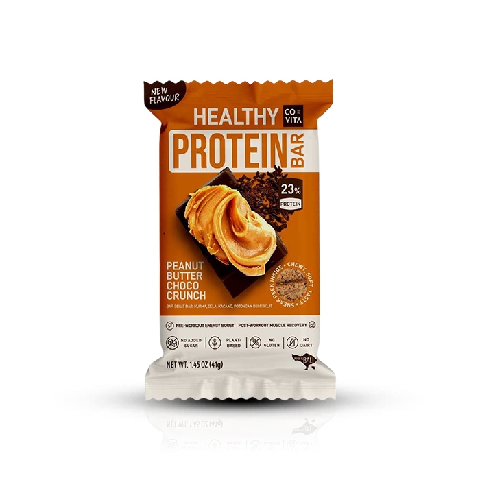 Jual COVITA Healthy Protein Bar Peanut Butter Choco Crunch 41g | Shopee ...