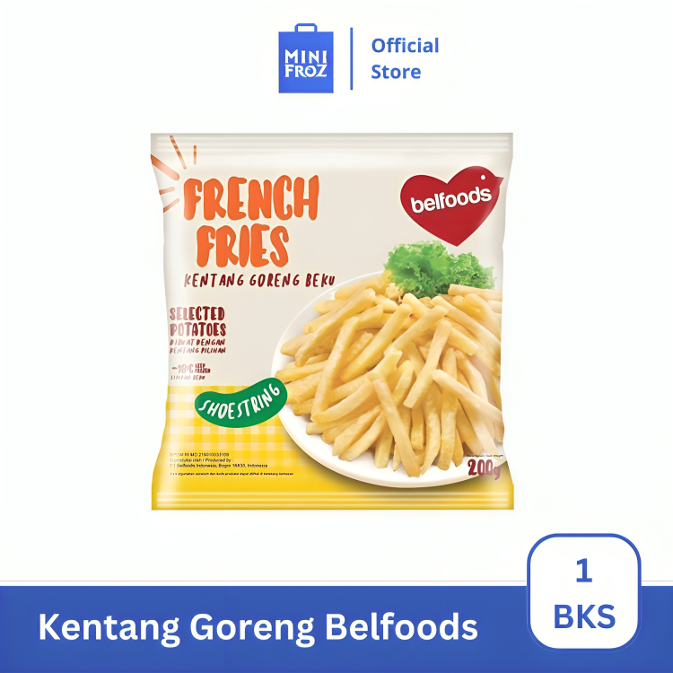 Jual BELFOODS French Fries - Kentang Goreng Frozen Food | Shopee Indonesia