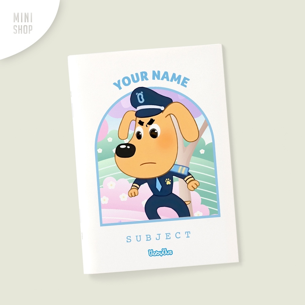 Jual Buku Tulis Sekolah Custom A5 Sheriff Labrador ( Baby Bus ...