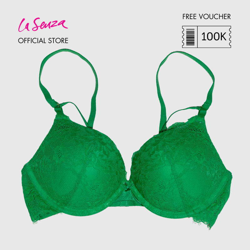 Jual La Senza Hello Sugar Up 2 Cup Push Up Bra Warna Green Bee 60263297 ...