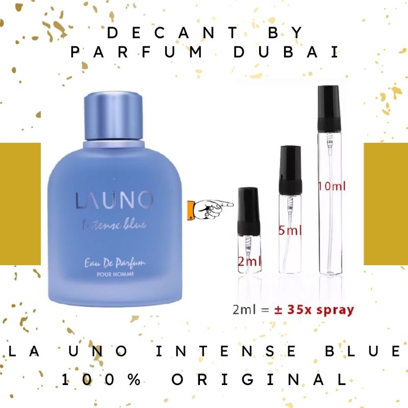 Jual Decant Parfum Fragrance World La Uno Intense Blue For Unisex EDP ...