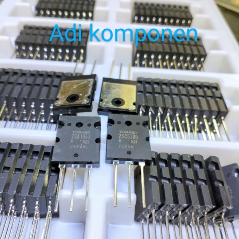 Jual TRANSISTOR TOSHIBA FINAL 2SA1943 2SC5200 1943/5200 LOT 524 ORIGINAL FREE MIKA SERI 524 ...