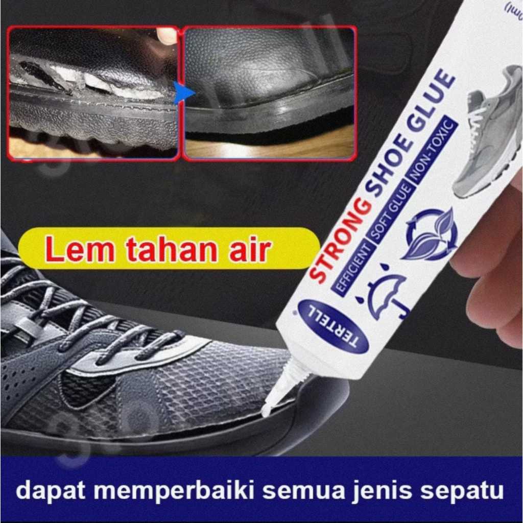 Jual Lem Sepatu Tahan Air Cairan Penambal Sol Sepatu Sendal Heels / Lem ...