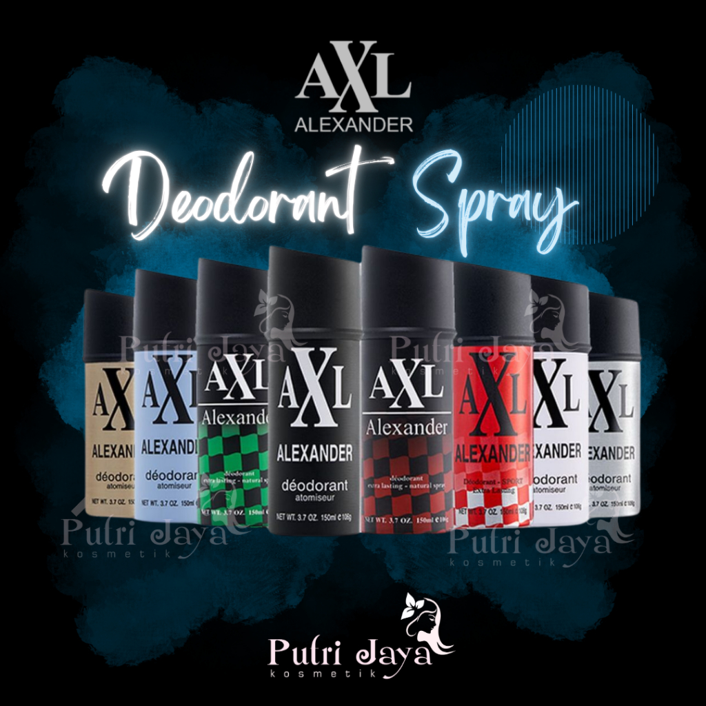 Jual AXL ALEXANDER Deodorant Spray | Kaleng | 30ml / 150ML | Shopee ...