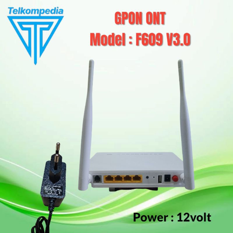 Jual NEW GPON ONT MODEM F609 V3.0 + Adaptor | Shopee Indonesia