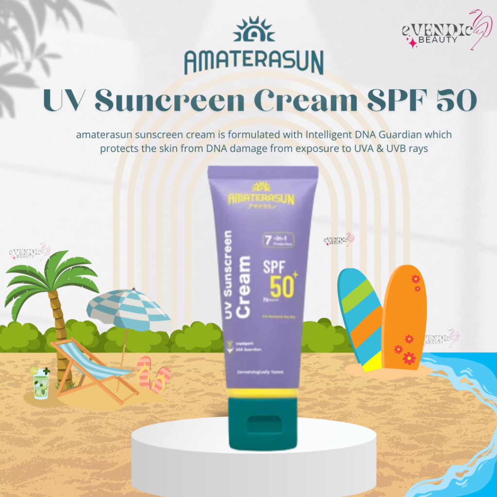 Jual READY AMATERASUN [REAL SPF Certified] UV Sunscreen Cream SPF 50+ PA++++ | BPOM | Shopee ...