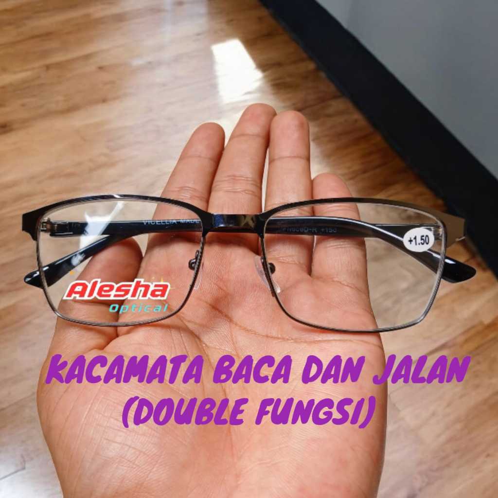 Jual Kacamata Baca Dan Jalan Double Fungsi Plus Rabun Dekat Pria Wanita ...