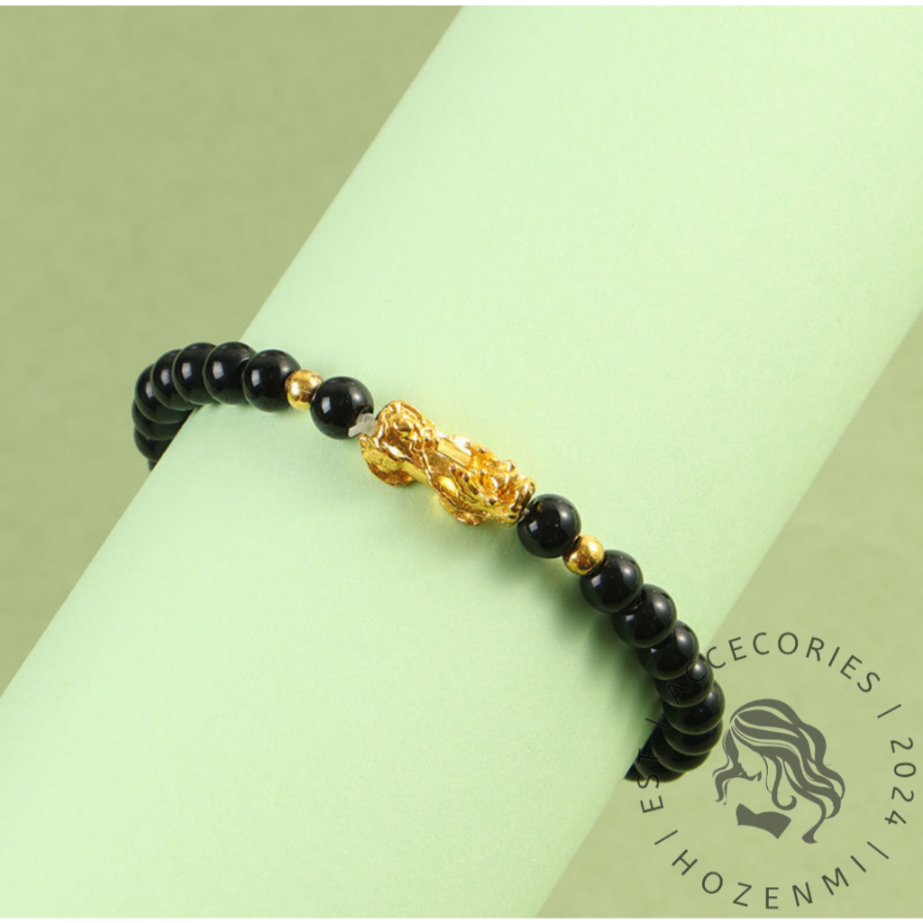 Jual HG061 Gelang Pixiu Mini Hitam Marron Rezeki Berkah Pasangan Hadiah ...