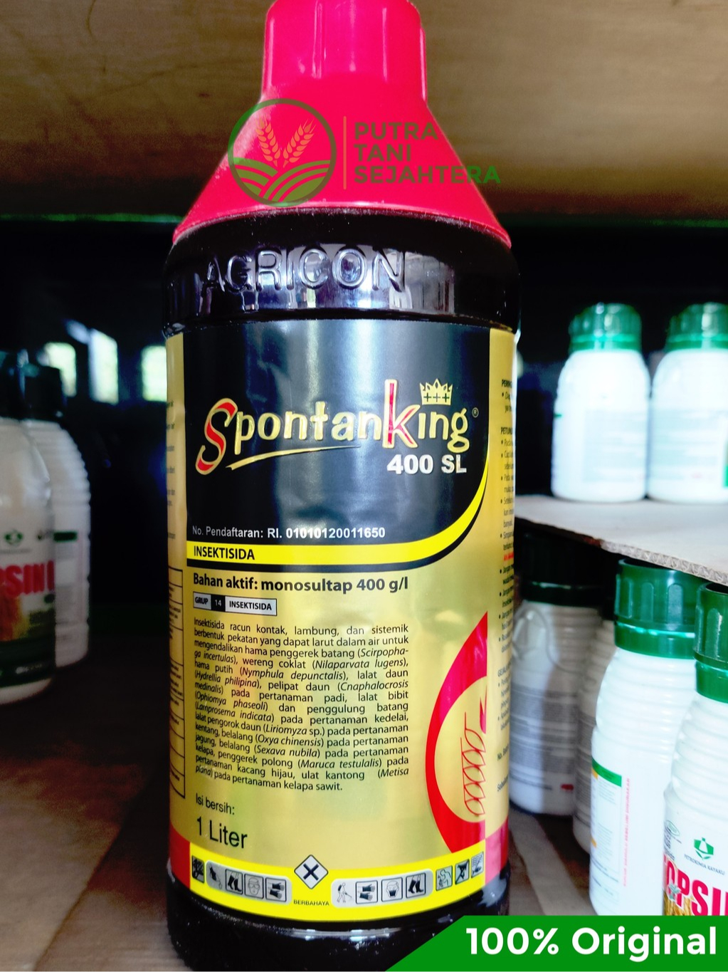 Jual Insektisida SPONTAN KING 400SL 1 Liter Pengendali Wereng Ulat ...