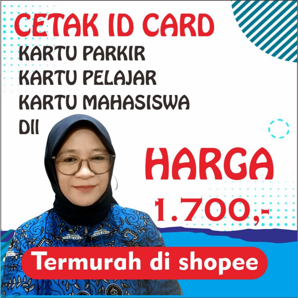 Jual CETAK ID CARD / KARTU VISITOR / KARTU PELAJAR / KARTU PEGAWAI ...