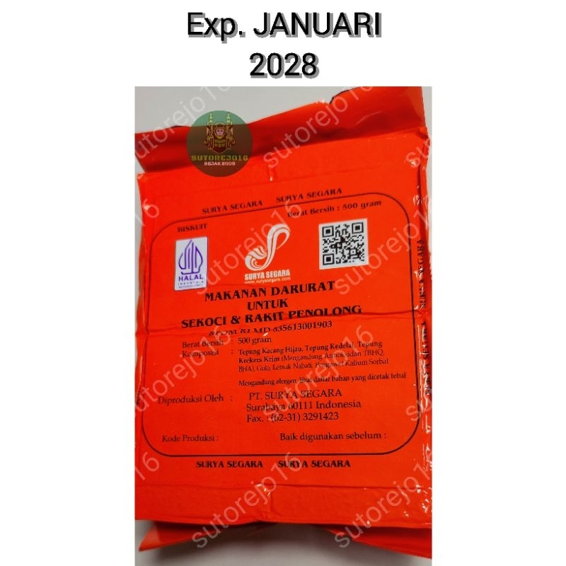 Jual Ransum makanan darurat sekoci kapal MRE mirip Ransum tni enertab ...