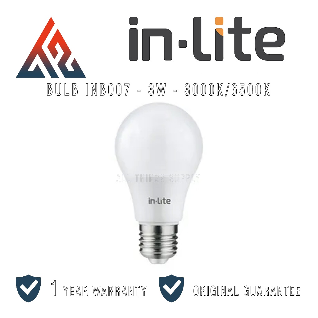 Jual Inlite INB007 LED Bulb Lampu Bohlam Satuan 3W Putih / Kuning - In ...