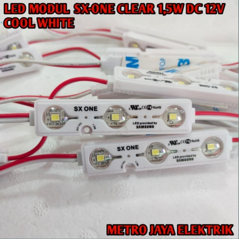 Jual Lampu LED Modul 3 Mata Samsung Saso Sx-one 1,5W IP68 DC/12V Cool White | Shopee Indonesia