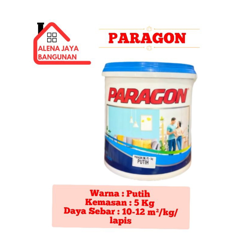 Jual CAT TEMBOK PARAGON PUTIH 5 KG | Cat Interior | Plafond | Shopee ...