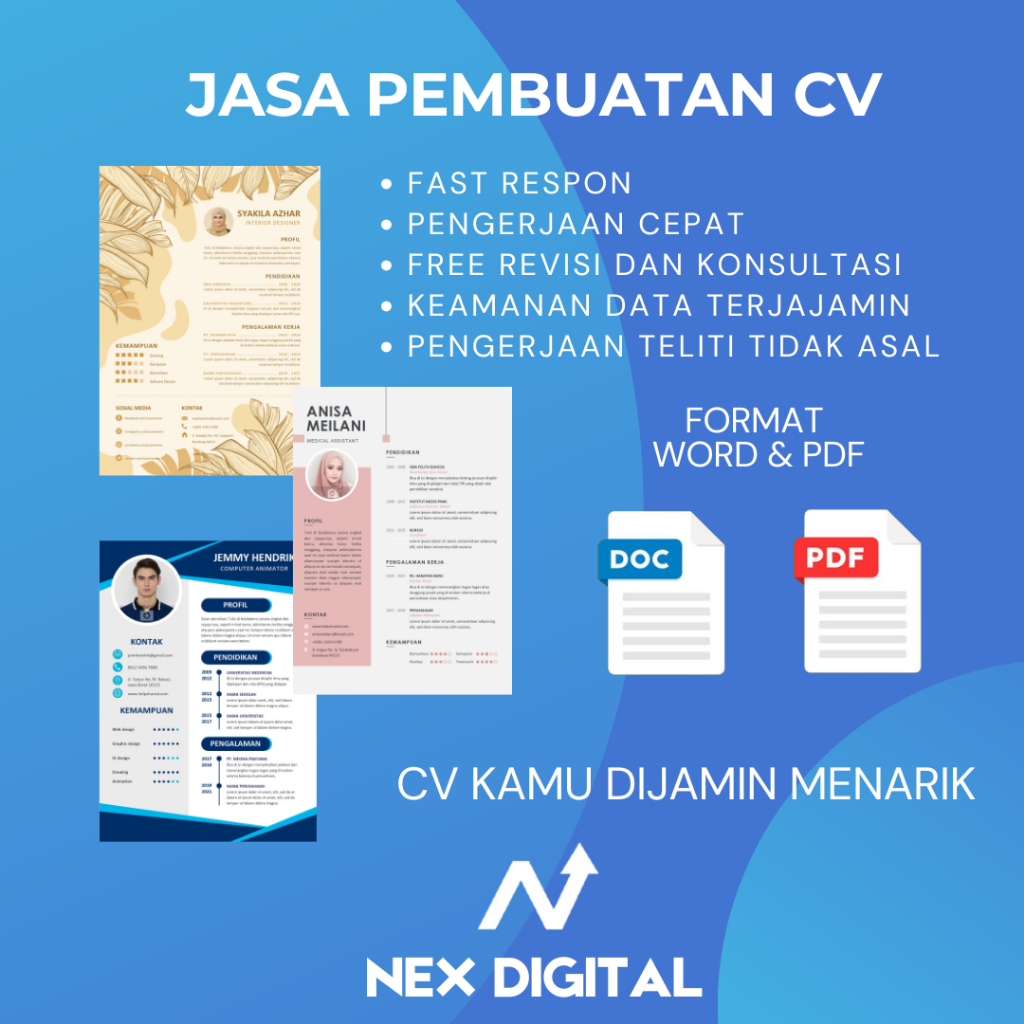 Jual Jasa Pembuatan CV Jasa Desain CV Jasa CV Surat Lamaran Kerja | Shopee Indonesia