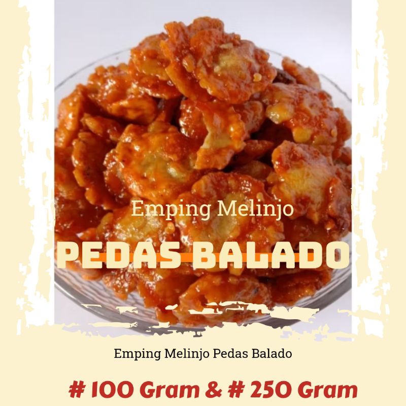 Jual Emping Melinjo / Blinjo Pedas Balado isi 100 Gram dan 250 Gram ...