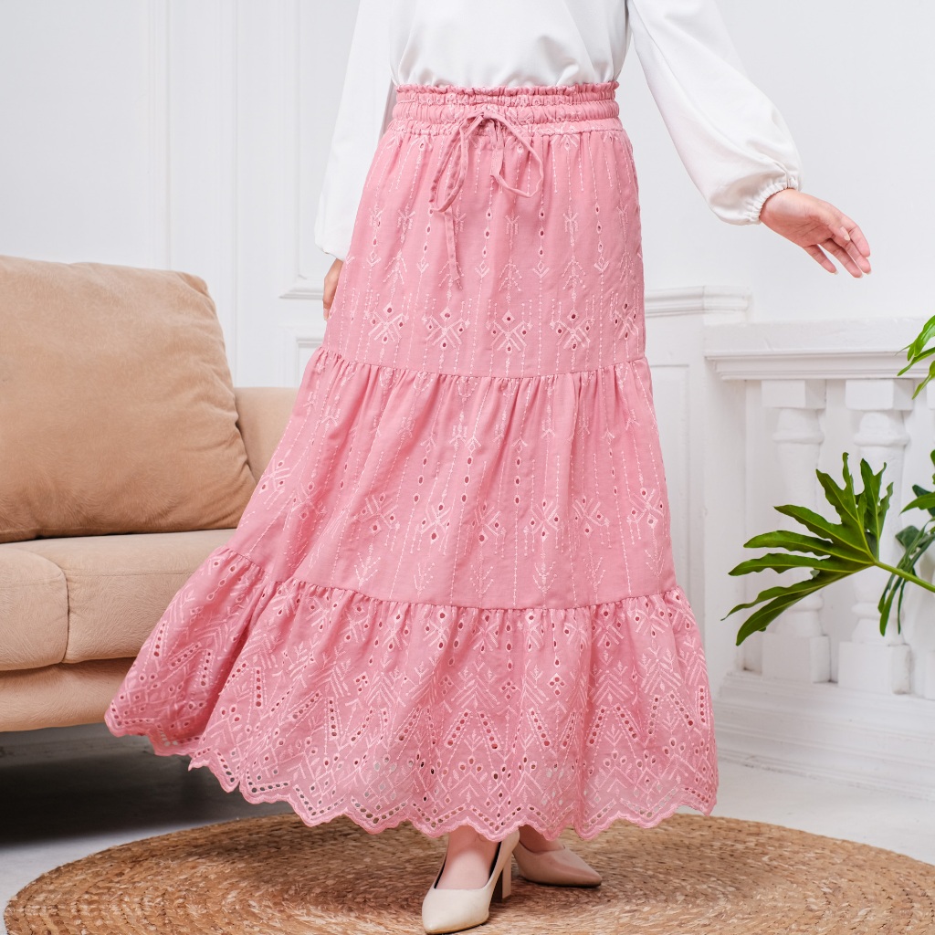 Jual Rok Katbol - Katun bordir bolong wanita pakai puring by Sacumada ...