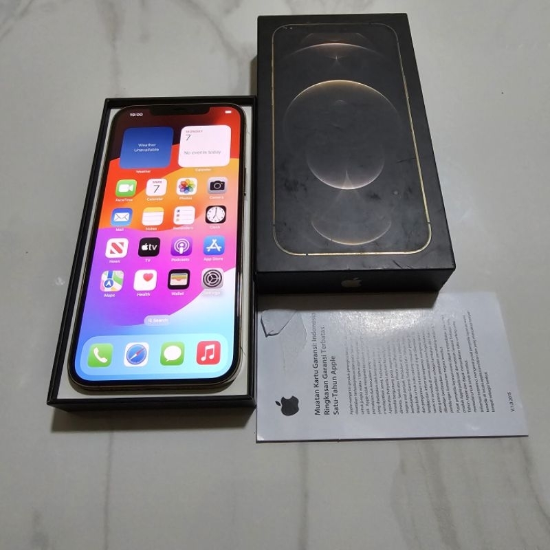 Jual iP 12 Pro 256gb 128GB resmi Fulset aman semua | Shopee Indonesia