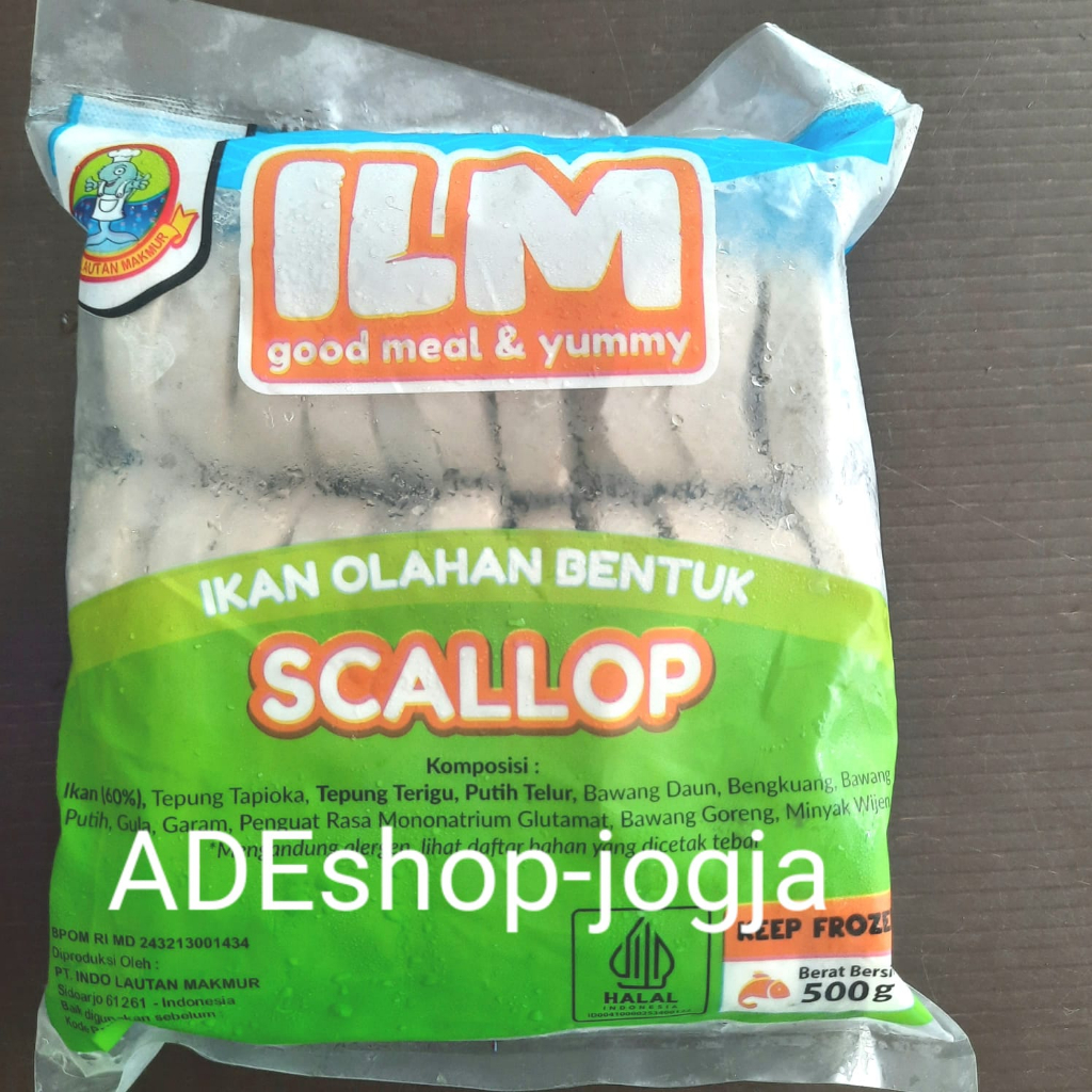 Jual ilm scallop ikan 500gr indo lautan makmur scalop | Shopee Indonesia