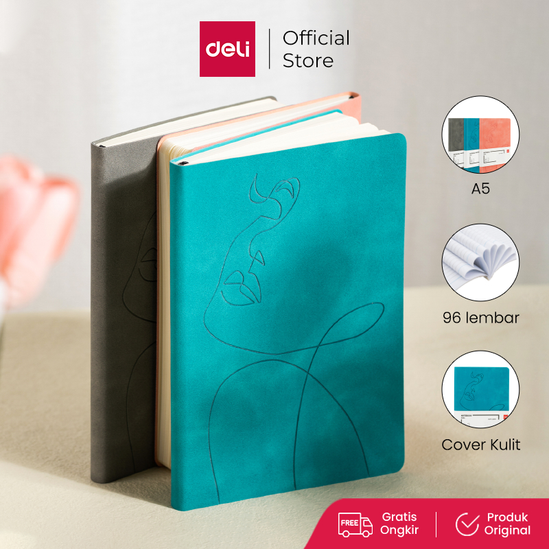 Jual Deli Leather Cover Notebook / Buku Catatan / Agenda Sampul Kulit ...